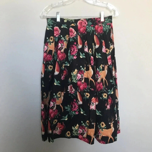 Hell Bunny | Skirts | Hell Bunny Vixen Pinup Retro Woodland Skirt ...